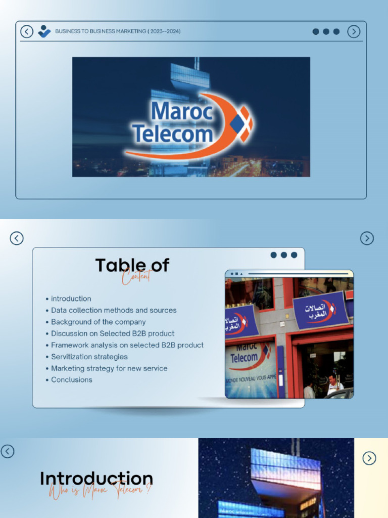 b2b, Maroc Telecom | PDF