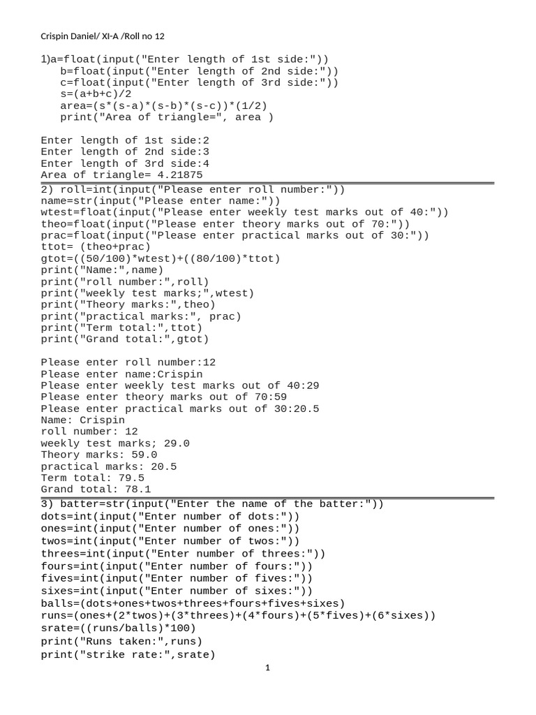 Computer Science Holidayhomework | PDF