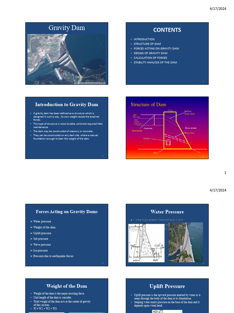 Unit 5b Gravity Dam | PDF