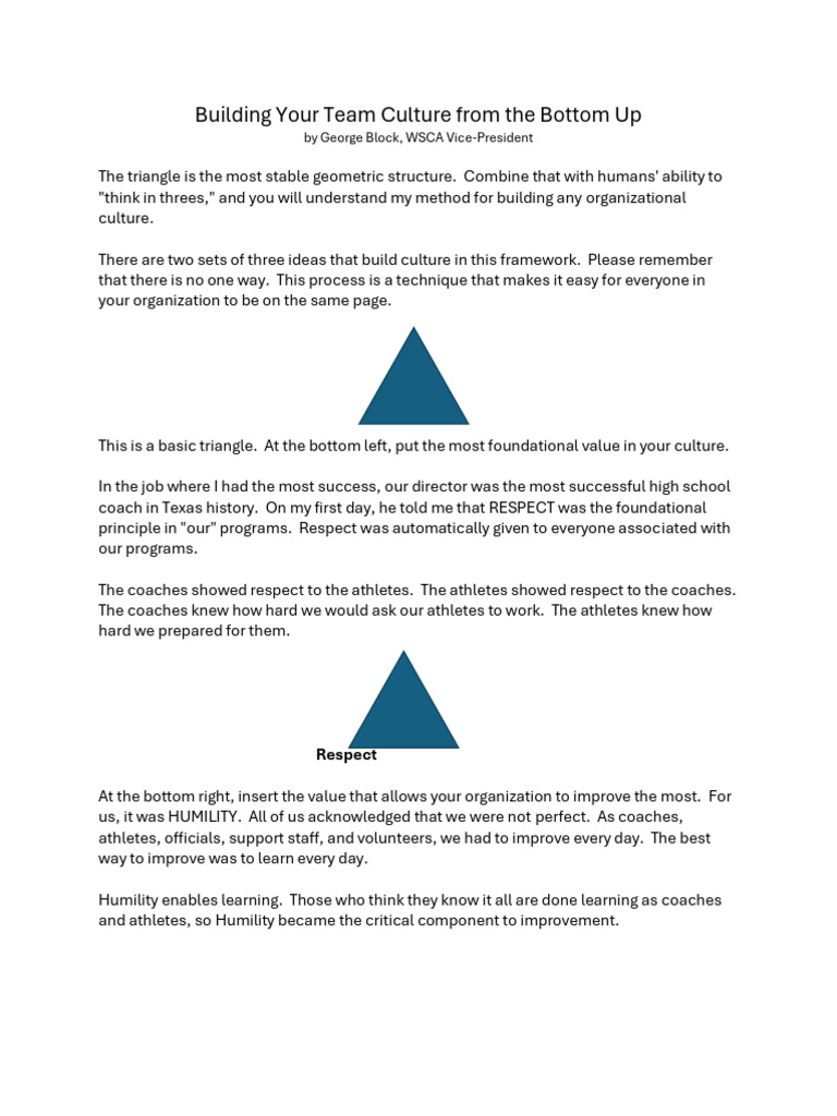 Building Your Team Culture From The Bottom Up | PDF