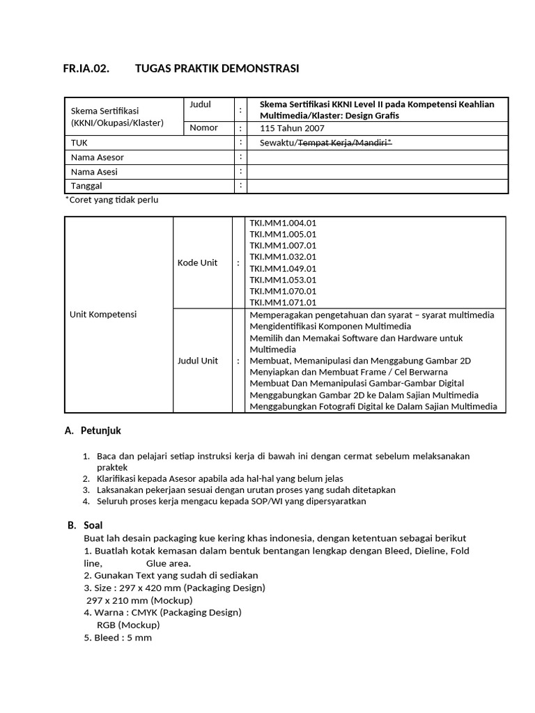 Soal Uji Level Dan LSP DDG, DGP | PDF