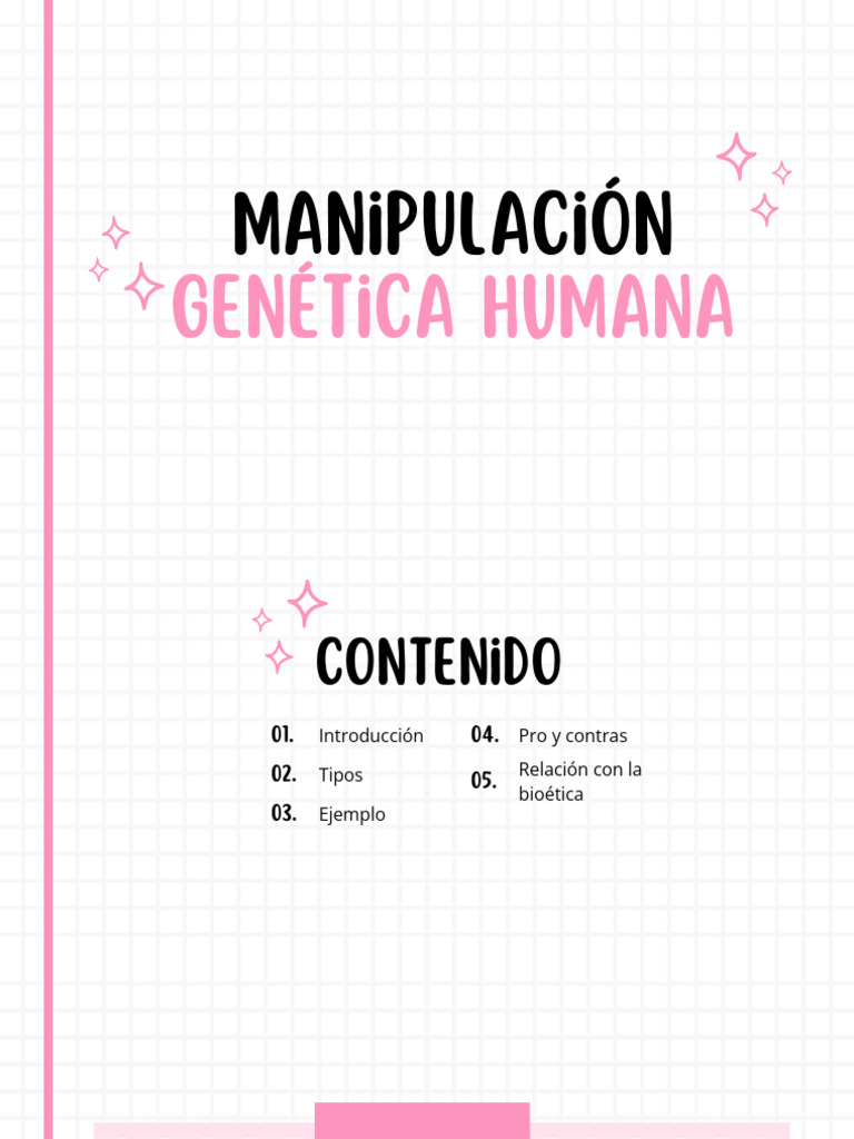 Manipulación Genética Humana | PDF | ADN recombinante | Ingeniería genética