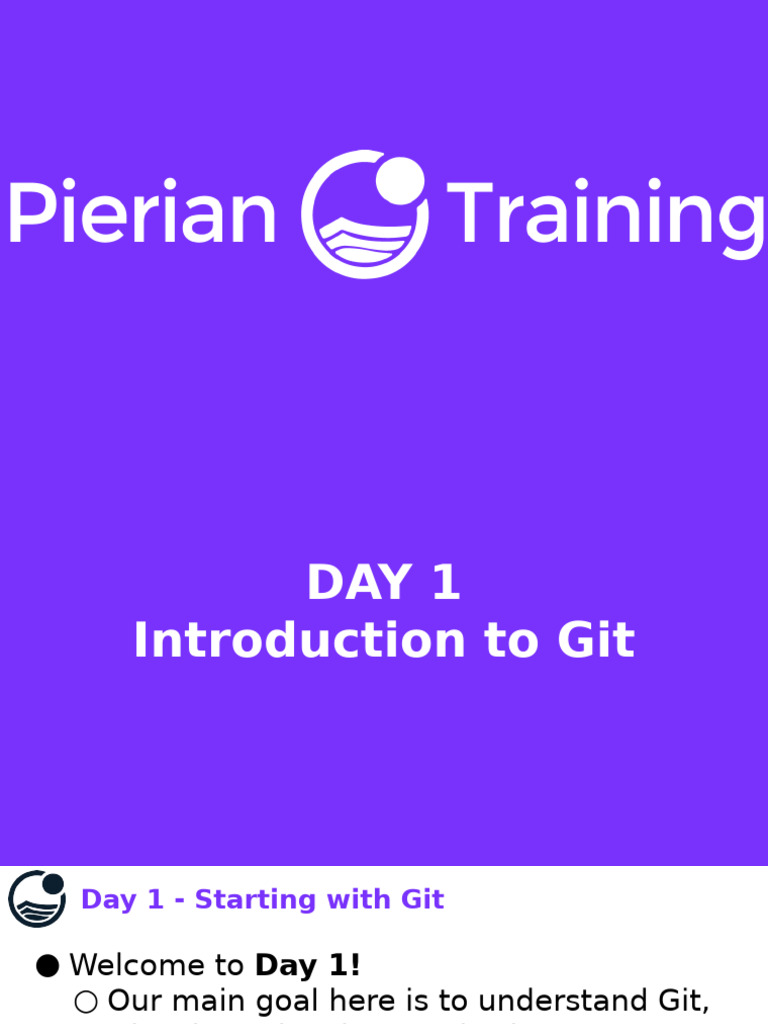 DAY 1 - Introduction To Git | PDF