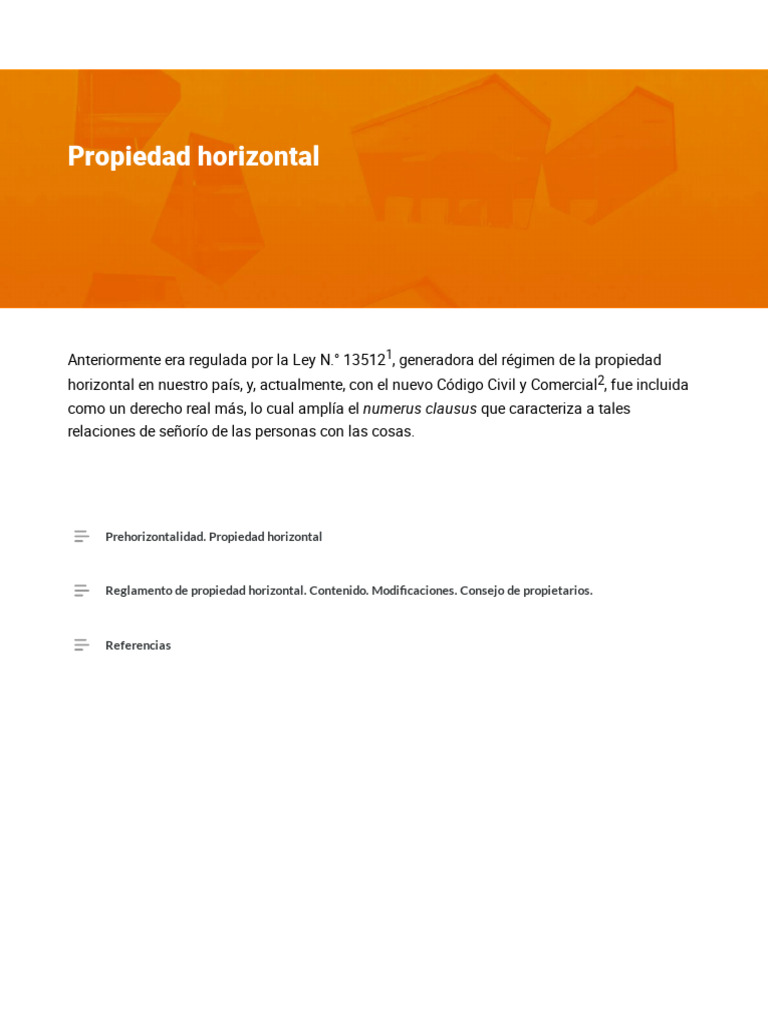 Propiedad Horizontal | PDF