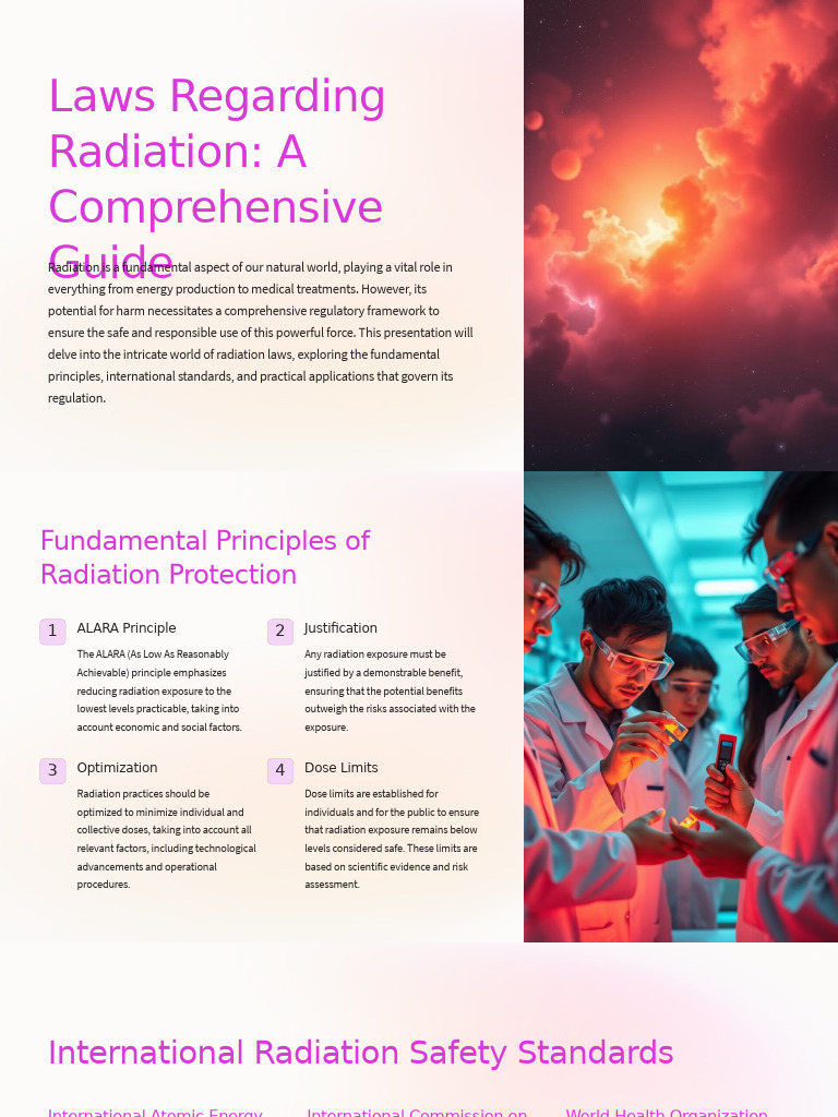 Laws Regarding Radiation A Comprehensive Guide | PDF