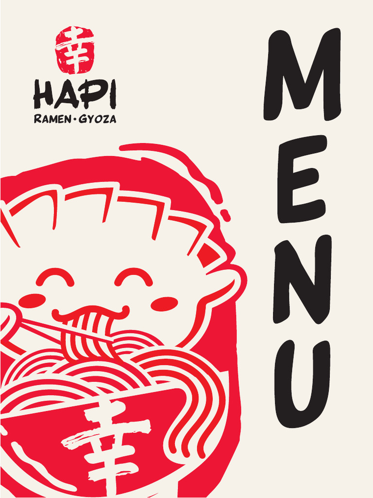 Menu Hapi Ramen Gyoza | PDF