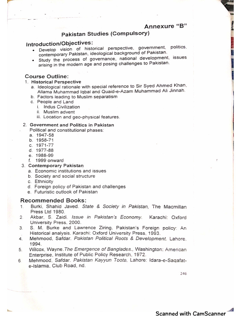 BSN Pak Study and Islamic Study Sllaybus-1 | PDF