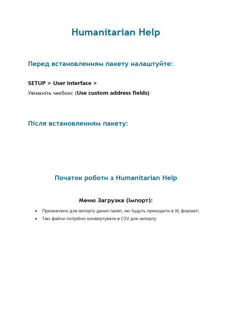 Humanitarian Help | PDF