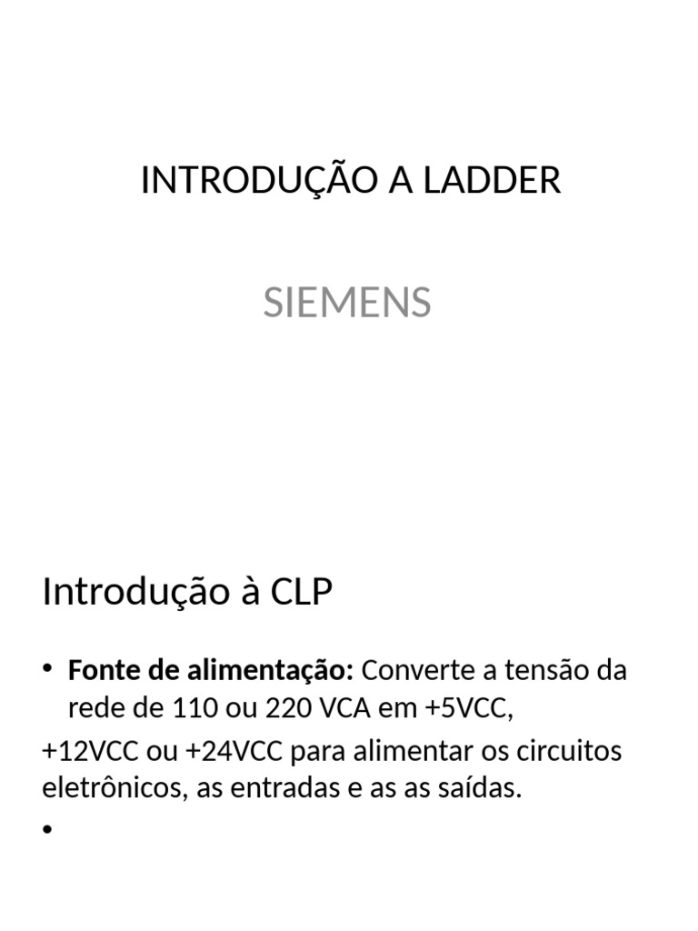 Introdução LADDER | PDF