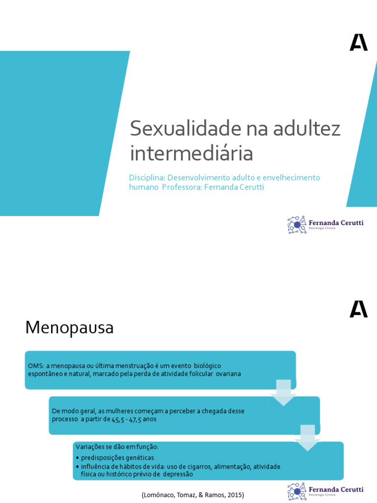 Slides Aula - Sexualidade Na Adultez Intermediária | PDF