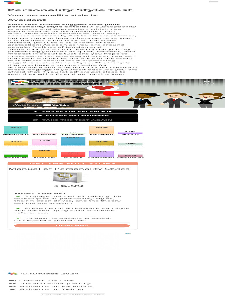 Personality Style Test | PDF | Career & Growth | Self-Improvement