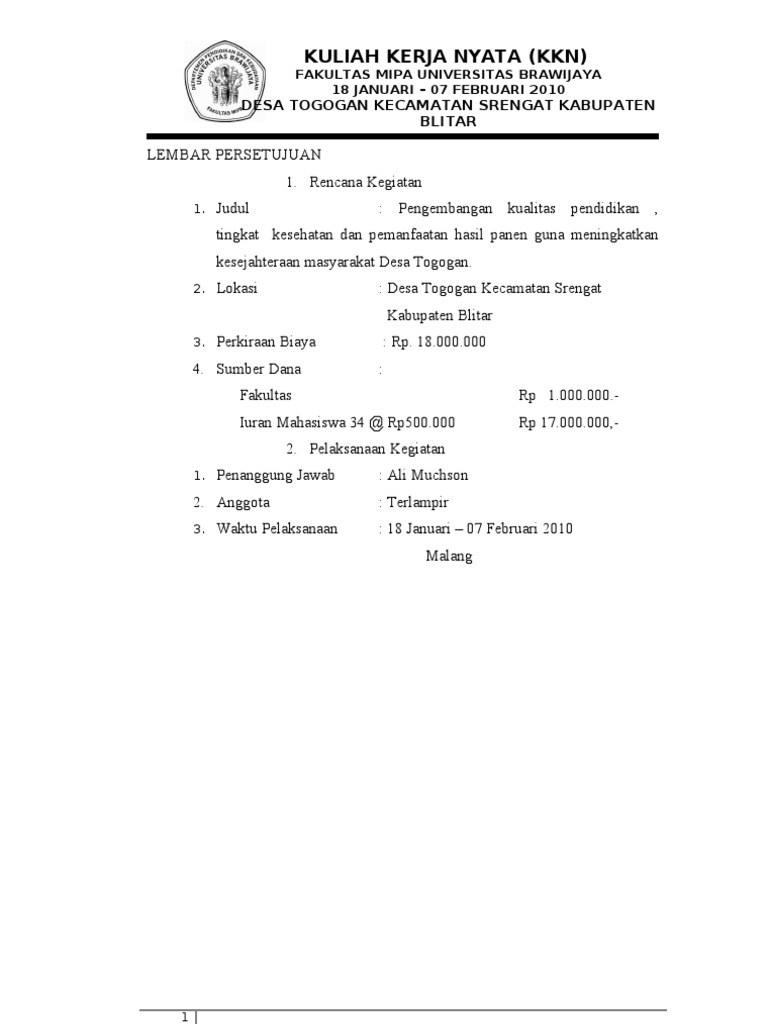 Proposal Contoh | PDF