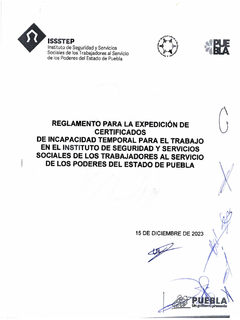 REGLAMENTO EXPEDICION DE CERTIFICADOS DE INCAPACIDAD 2023 1p | PDF