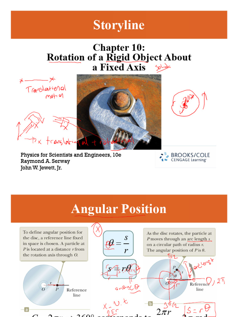 Rotation of A Rigid Object About A Fixed Axis | PDF
