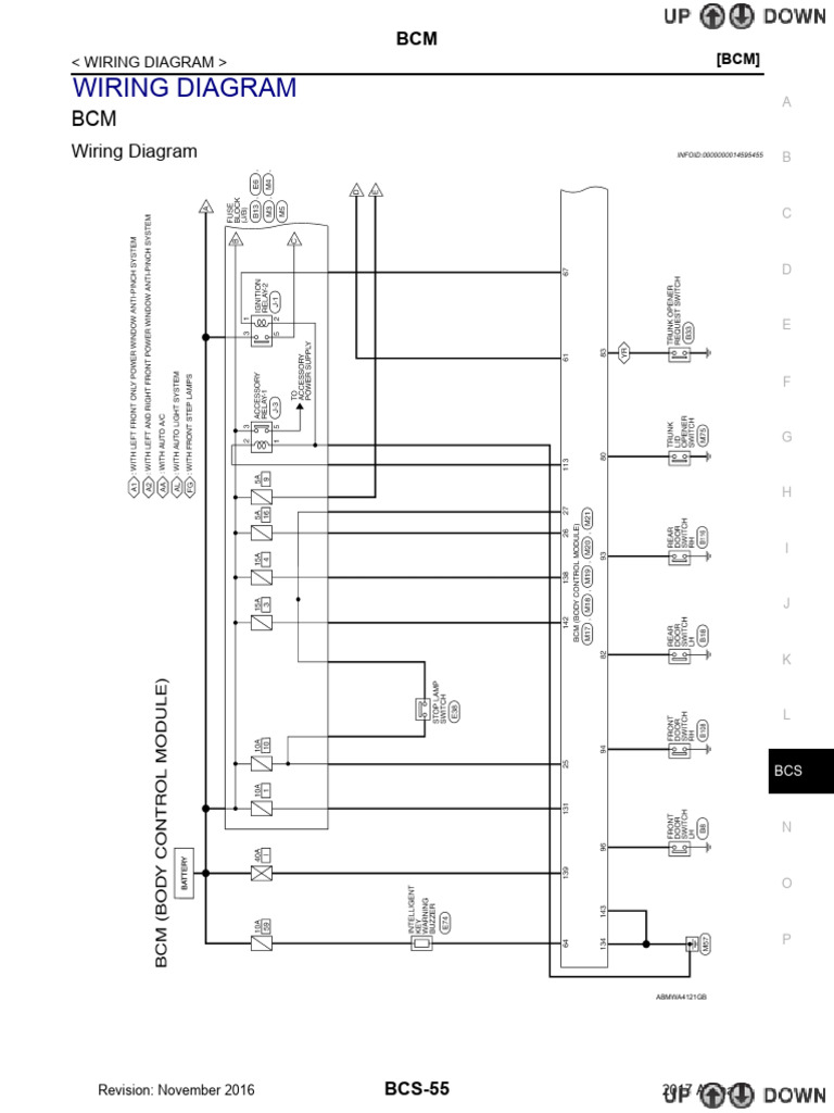 BCM Wiring Diagram NV350 2018-2021 | PDF