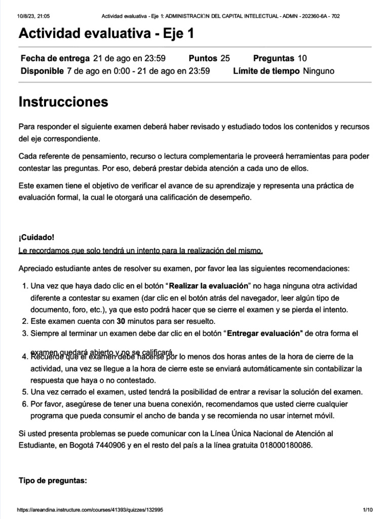 Actividad Evaluativa - Eje 1 Actividad Evaluativa - Eje 1 | PDF