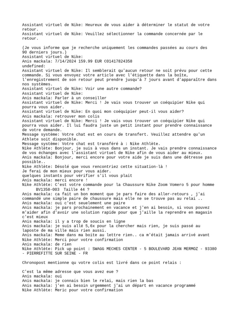 Live Chat History | PDF
