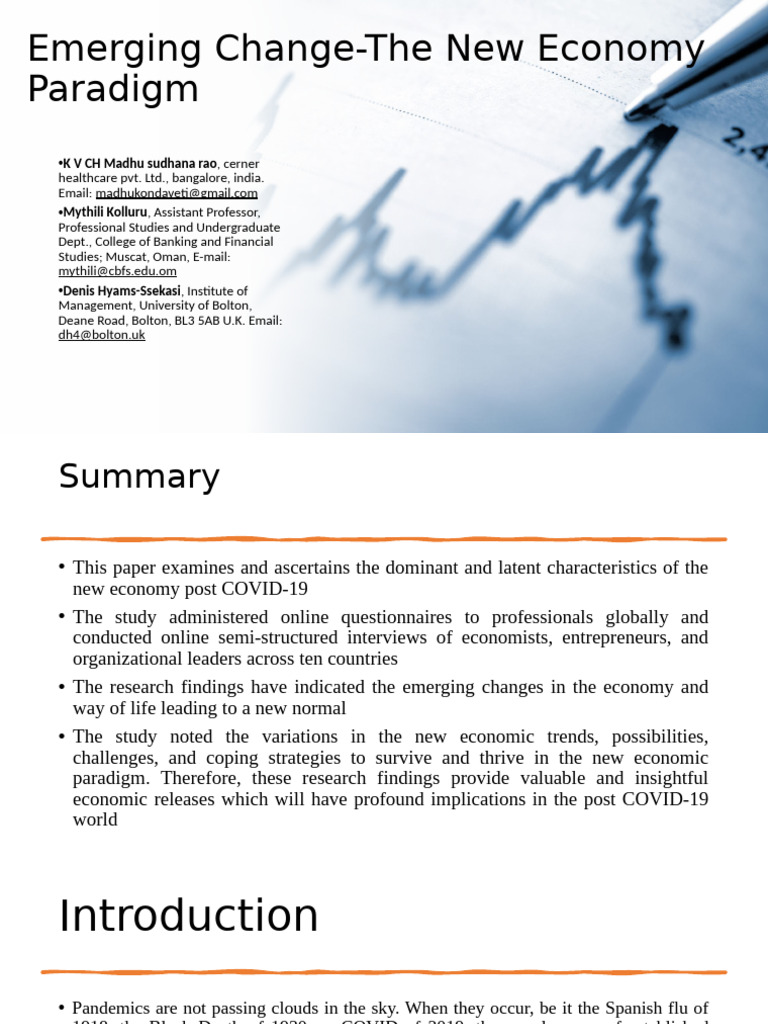 The New Economy Paradigm | PDF