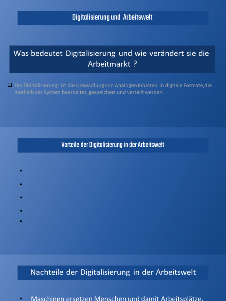 Digitalisierung Und Arbeitswelt: Was Bedeutet Digitalisierung Und Wie Verändert Sie Die ...
