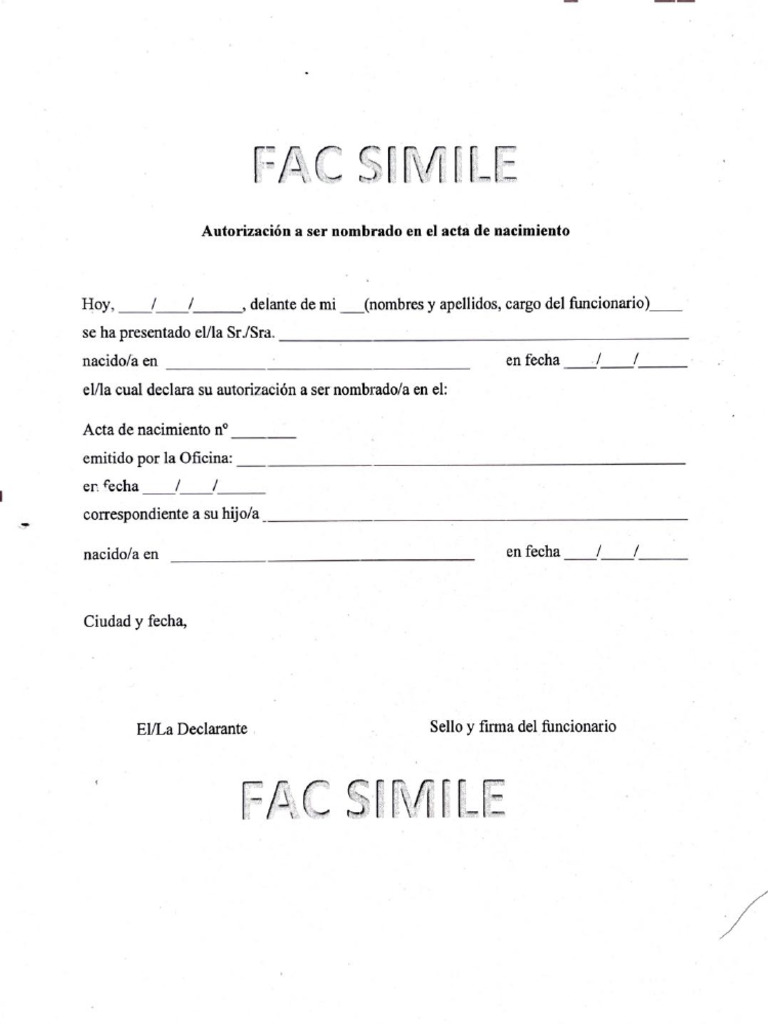 Fac Simile | PDF