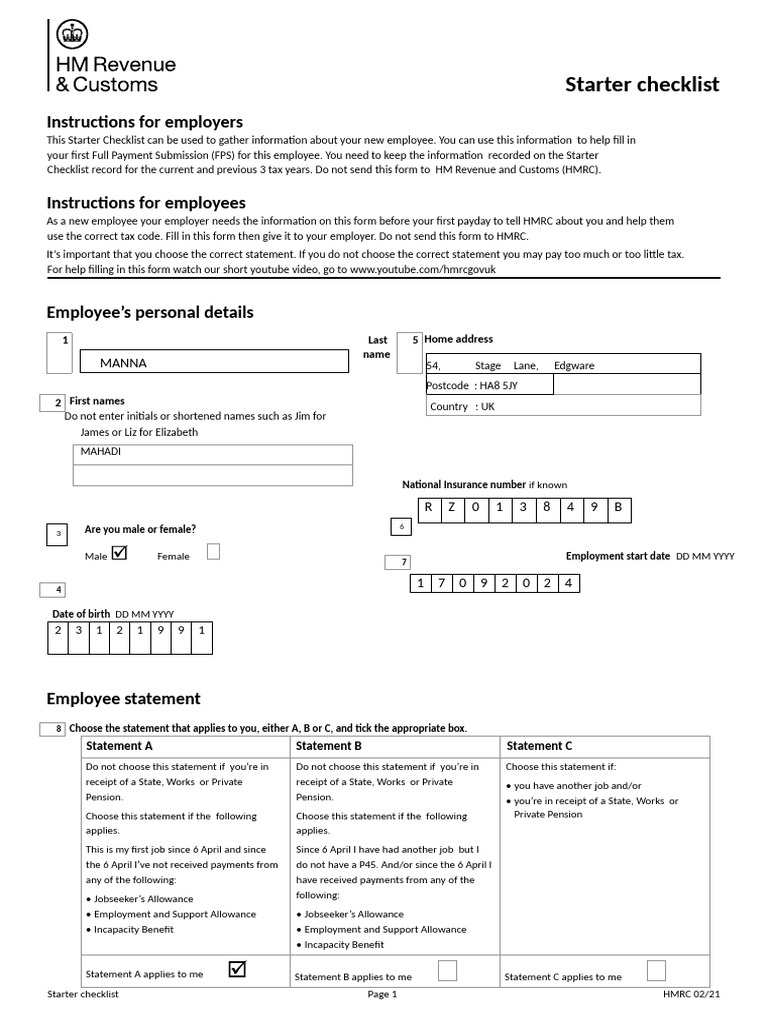 Starter-Checklist English 2021 2022 | PDF