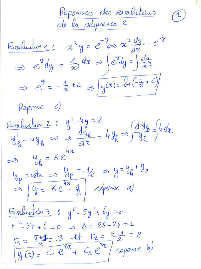 Evaluations Séquences 2 | PDF