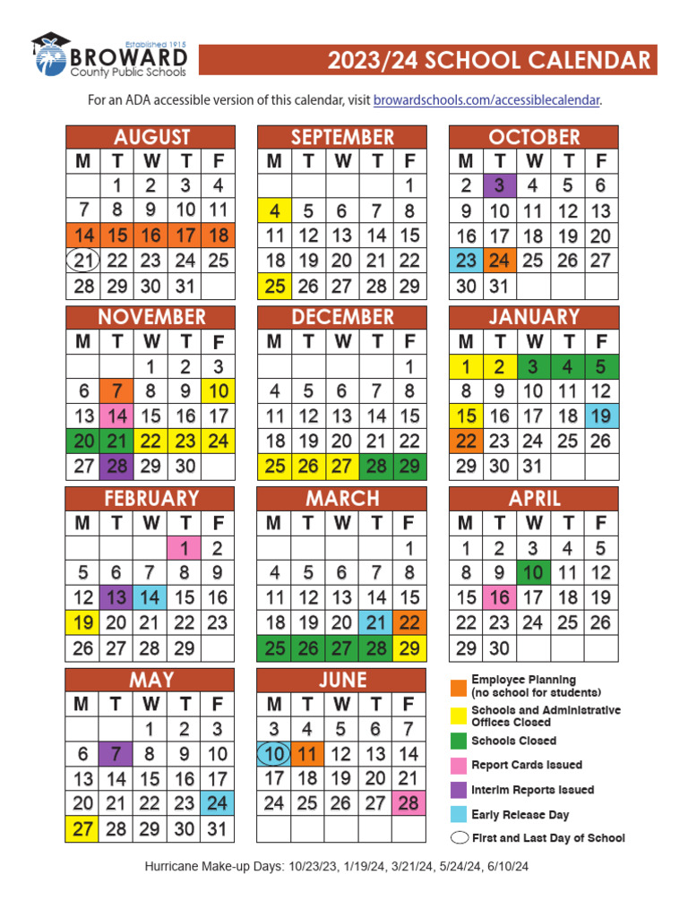 2023-24 School Calendar Color FINAL | PDF