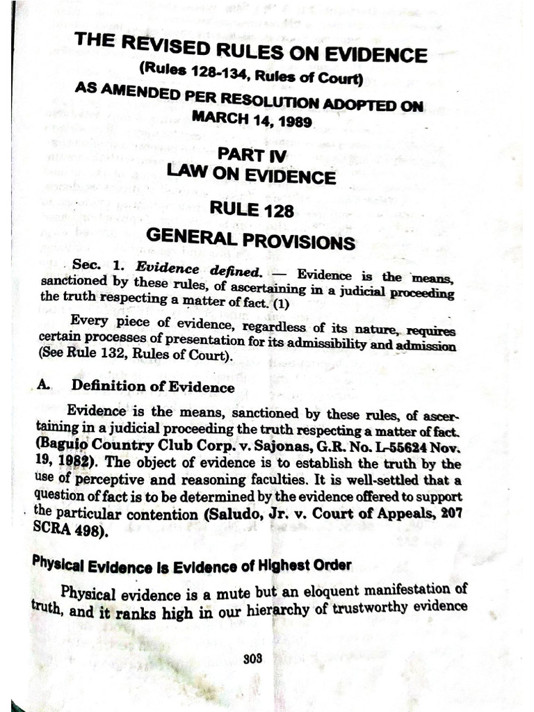 Evidence | PDF