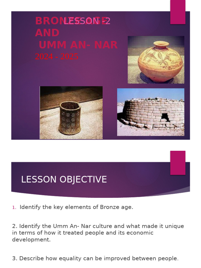 L2 Bk1 Bronze Age and Umm An-Nar 24-25 Revised-1 | PDF