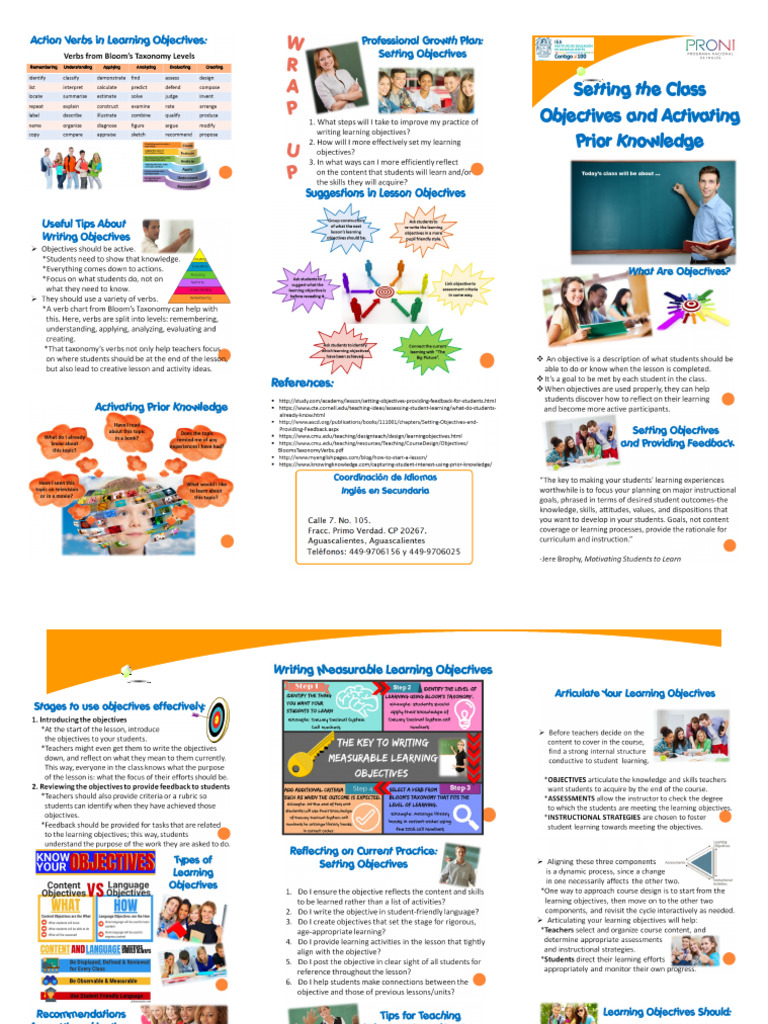 3-Setting The Class Objectives and Activating Prior Knowledge | PDF