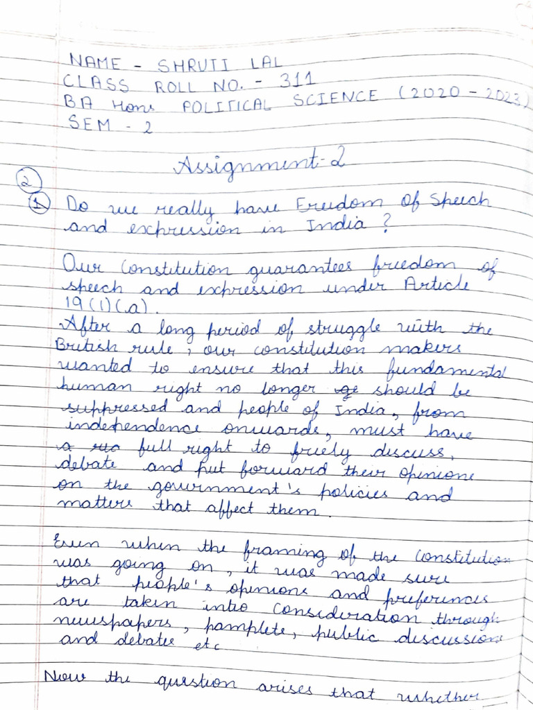 Assignment 2 Political Science Liberty | PDF