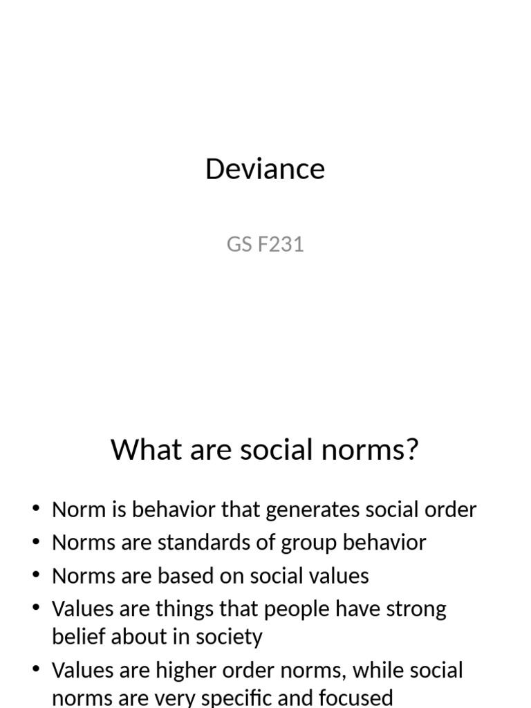 Deviance | PDF