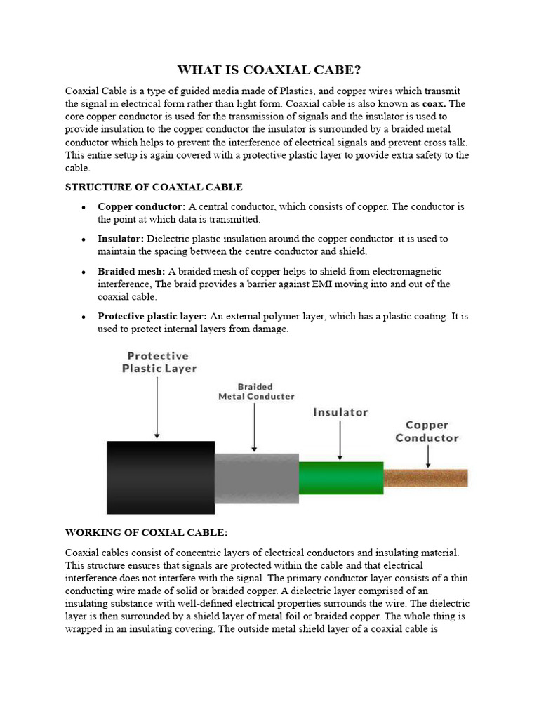 Coxial and Optical Cable | PDF