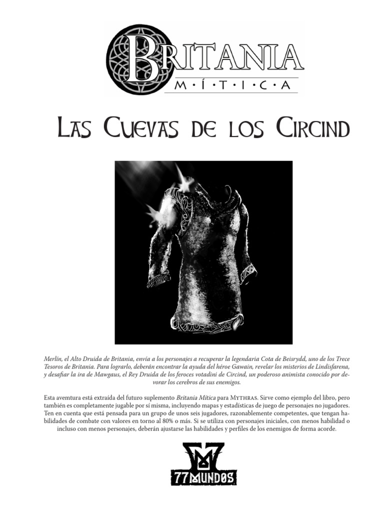 MYTHRAS Britania Mitica Las Cuevas de Los Circind | PDF