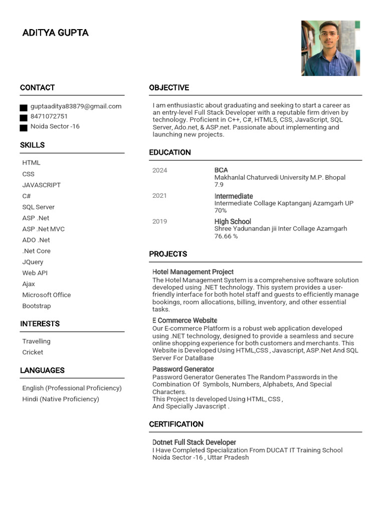 Aditya - Gupta Resume | PDF