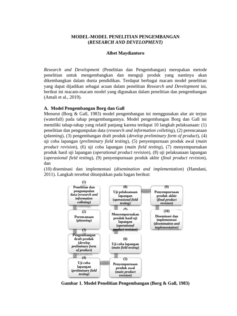 Model-Model Penelitian Dan Pengembangan | PDF
