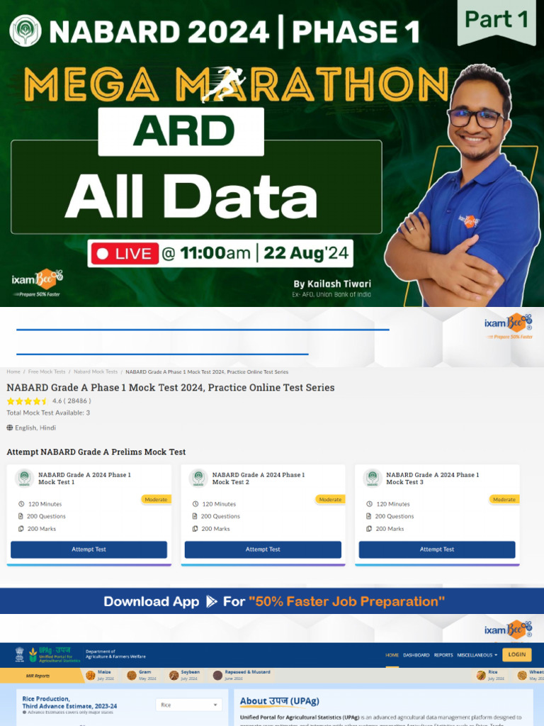 NABARD Mega Marathon All Agri Data in One Session PDF | PDF