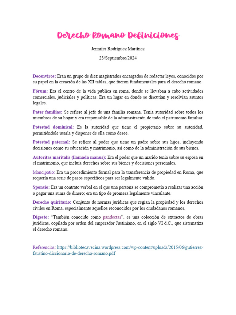 Introducción al Derecho Romano | PDF | Politics