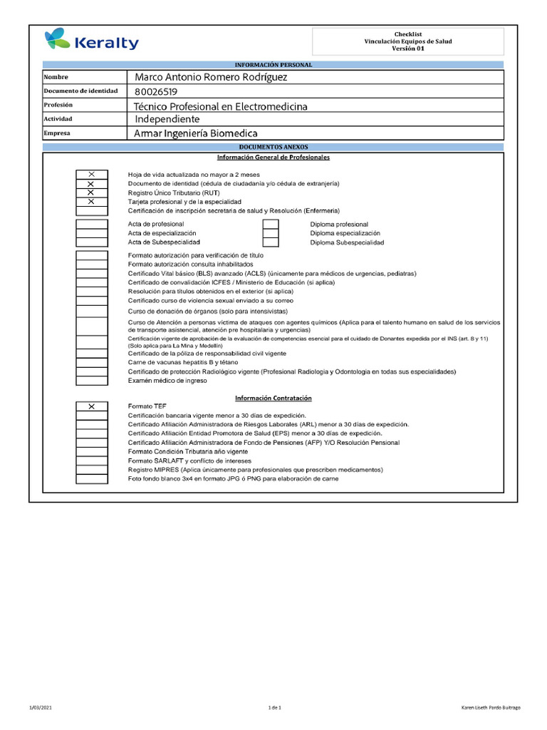 Checklist Profesional (1) (1) - 2 | PDF