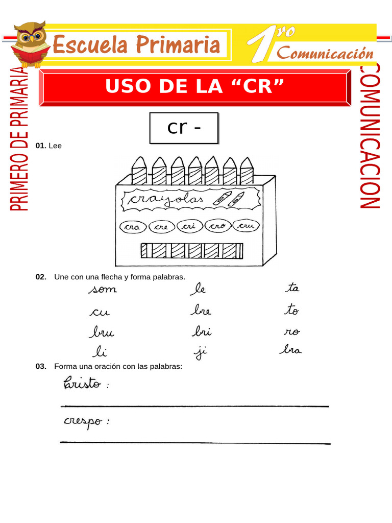 Uso de La CR para Primero de Primaria | PDF