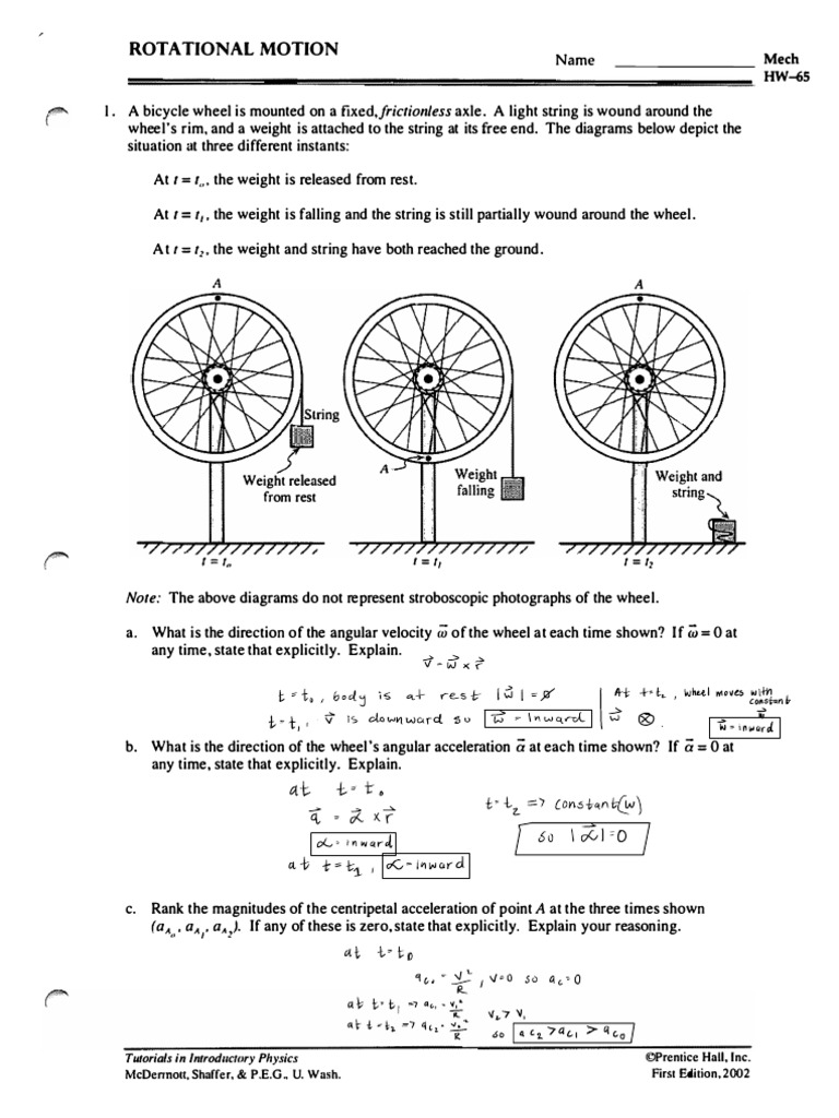 Tutorials in Introductory Physics Homework Lillian C Mcdermott - Compress | PDF
