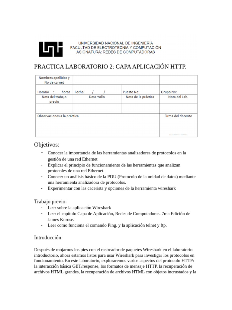 Wireshark HTTP v7.0 | PDF