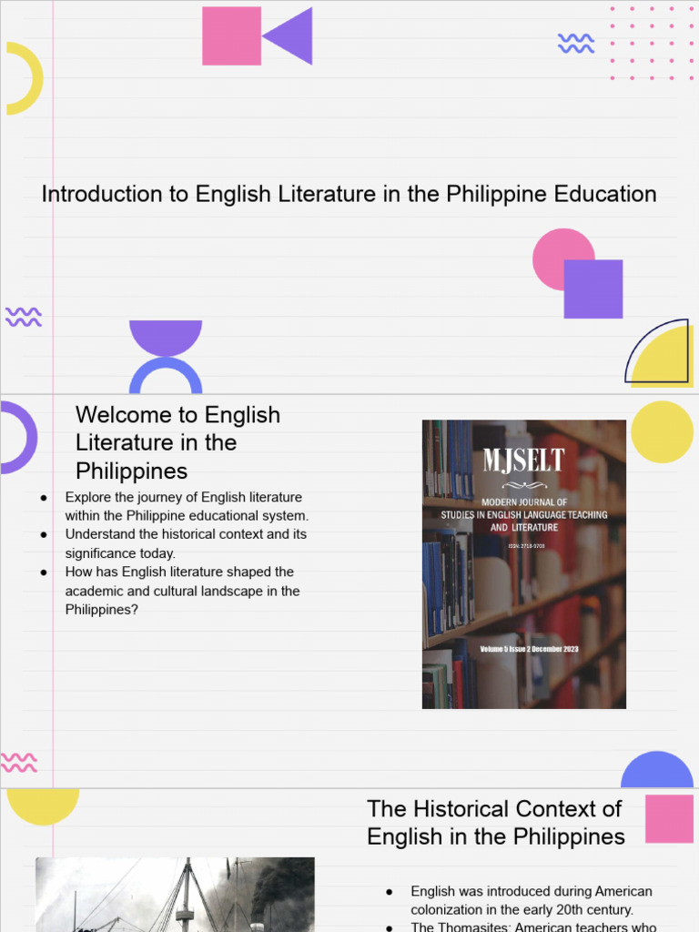 Introduction To English Literature | PDF
