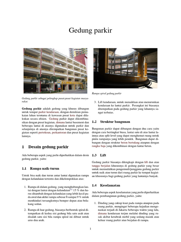 Gedung Parkir | PDF