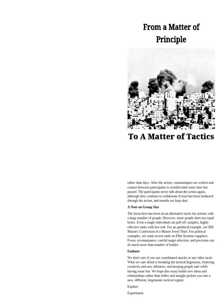 Principles - Tactics | PDF