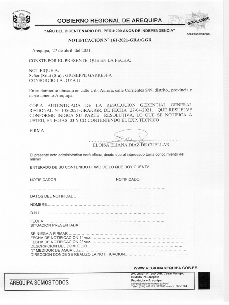 Notif RGGR105-2021 | PDF