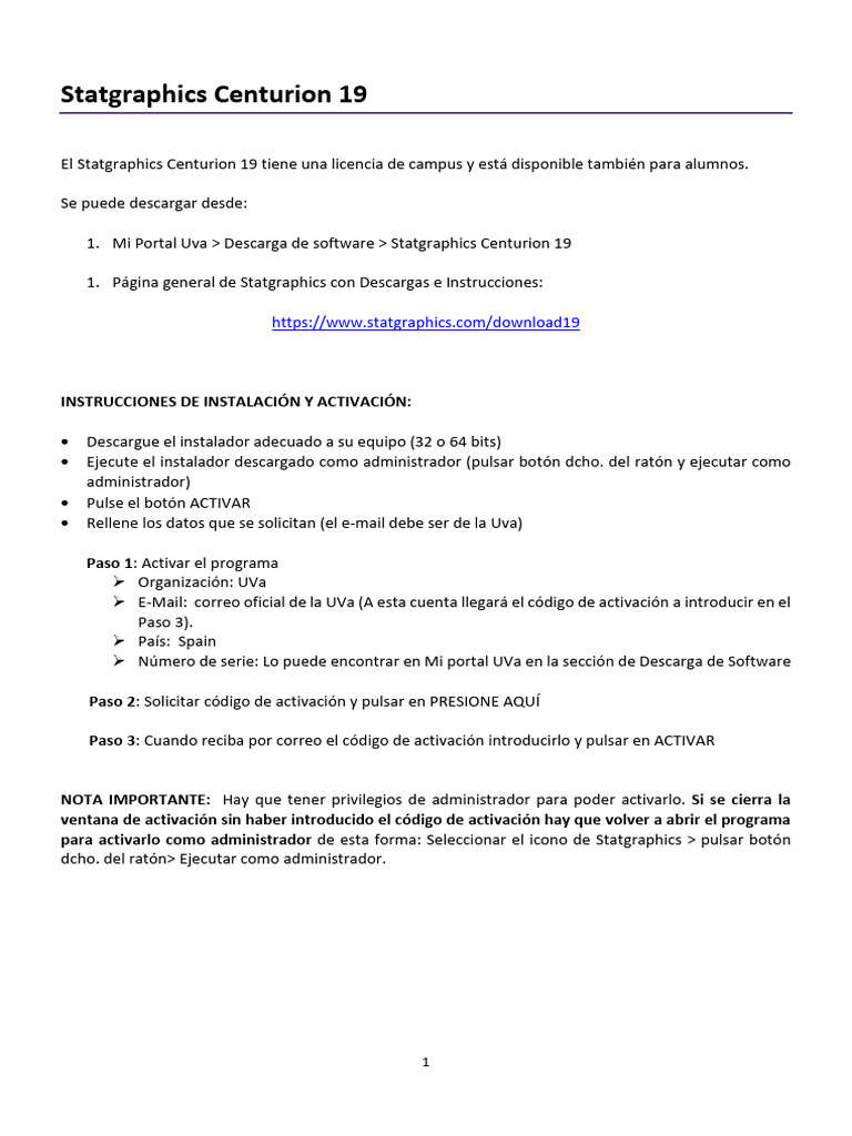 Statgraphics 19 | PDF