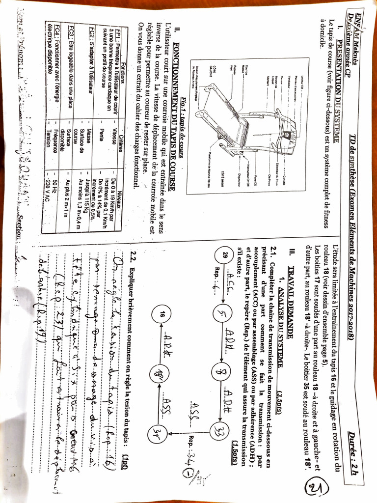 Exam 2017-2018 | PDF