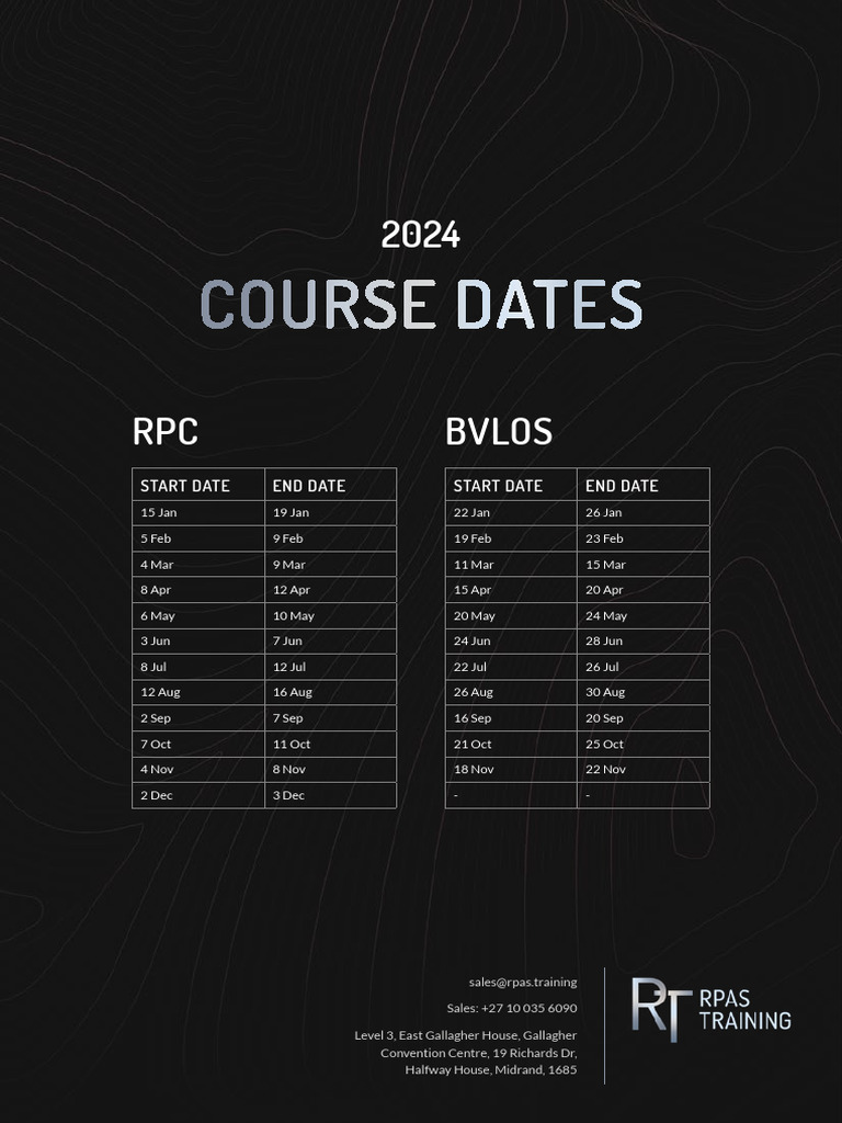 RPAS Course Dates 2024 | PDF