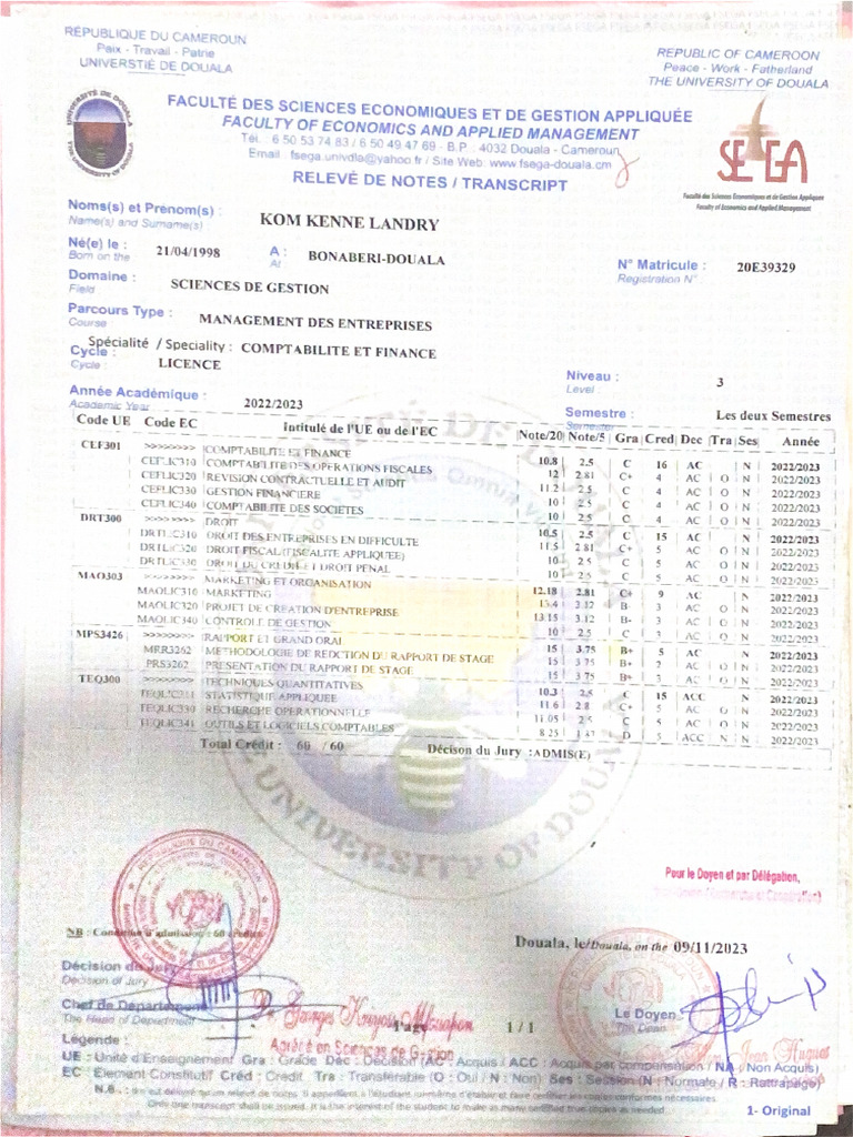 Licence 1 | PDF